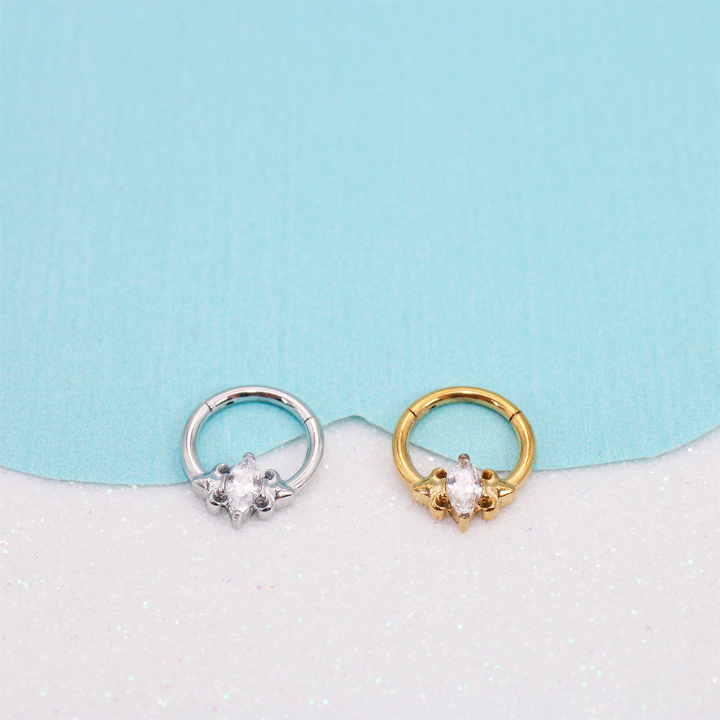 Piercing Daith Royal Glam Titanio – Pitaya Joyería