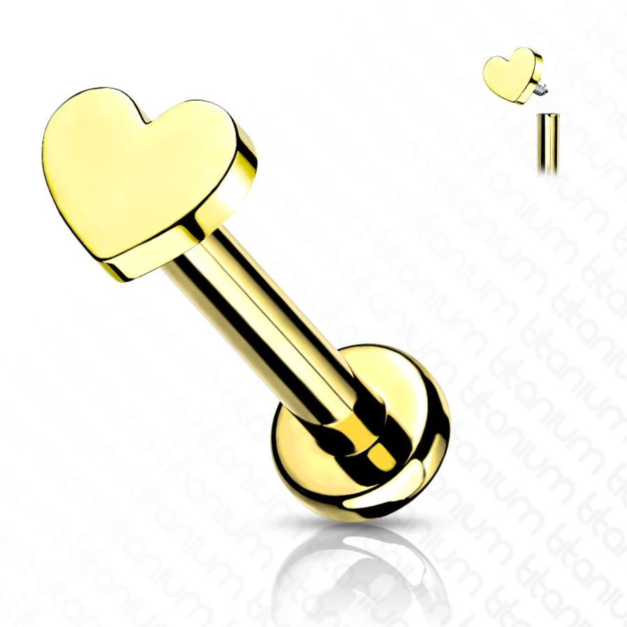 Piercing de Corazón Titanio 1ra Perforación – Pitaya Joyería